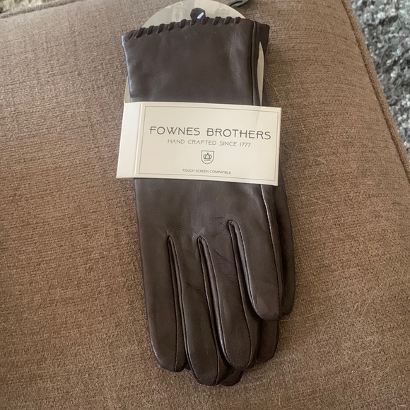 Accessories | Fownes Brothers Suede Leather Gloves With Faux Fur Lining ...
